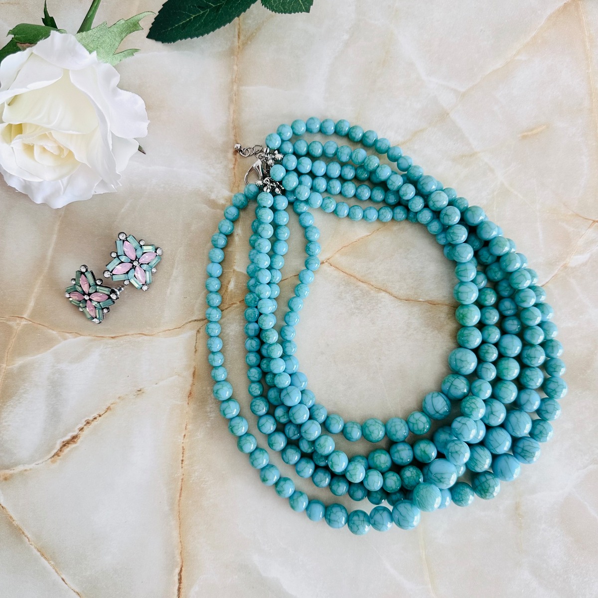 【979】ビーズネックレス | BELLA GENTE