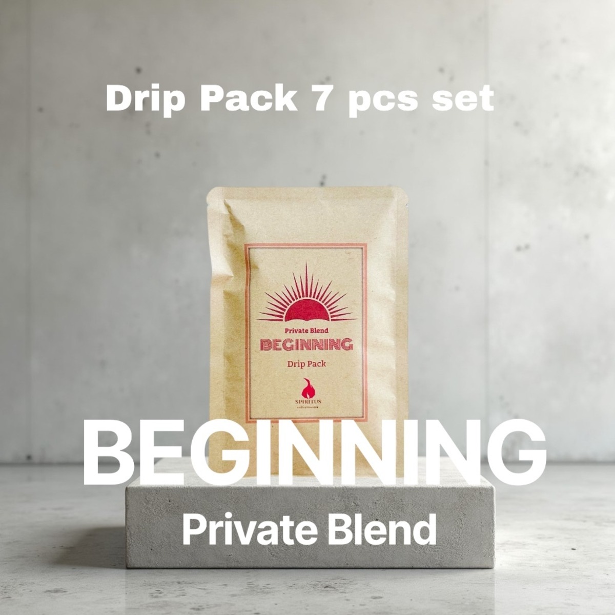 Drip Pack 7 pcs set Private Blend 『BEGINNING』 | SPIRITUS coffee roaster ...