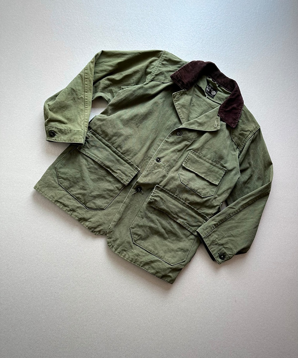 50s “ BULLSEYE BILL ” HUNTING JACKET OLIVE OLD VINTAGE 1950s ブルズアイビル ...