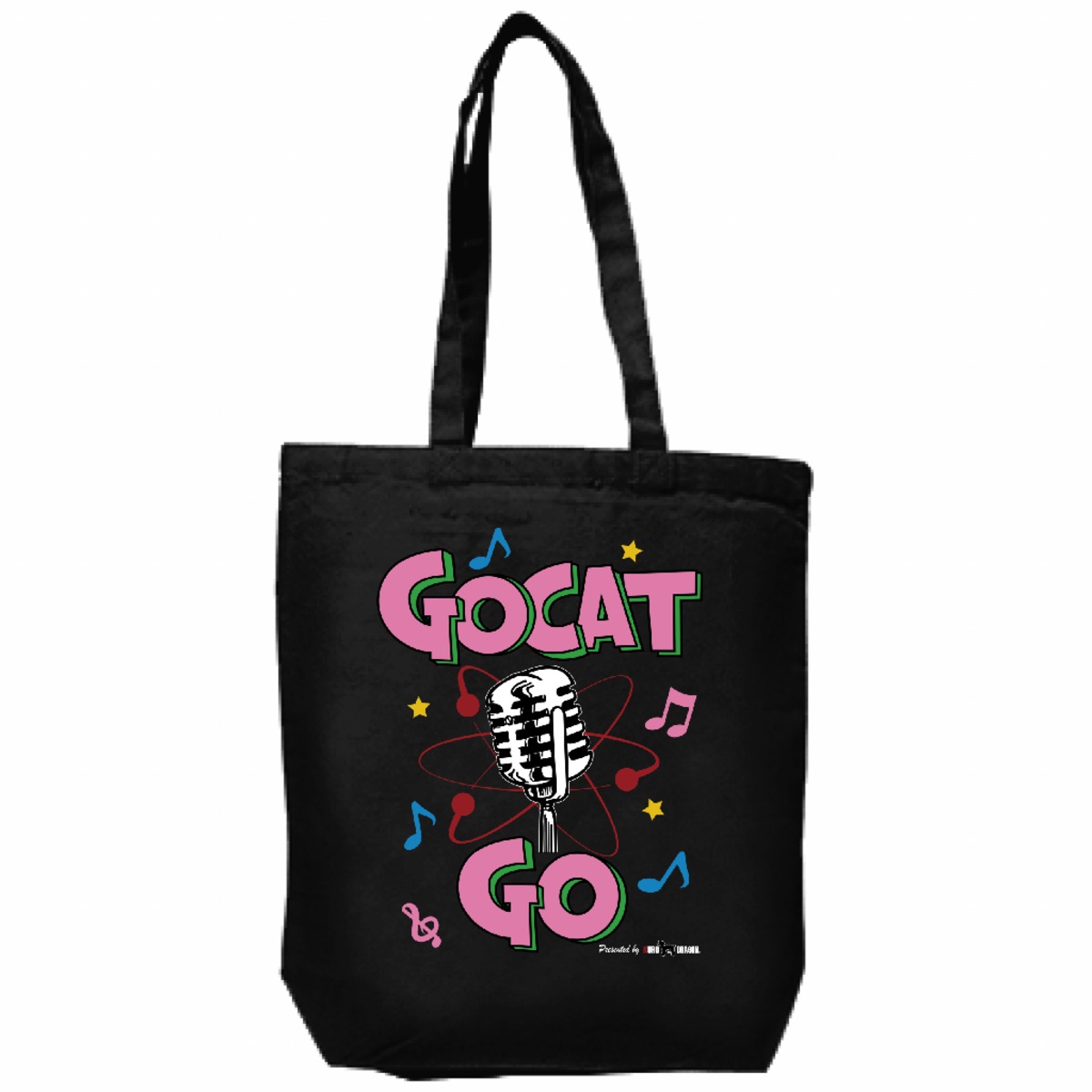 KD GO CAT GO キャンバストートバッグBLACK | KURO THE DRAGON