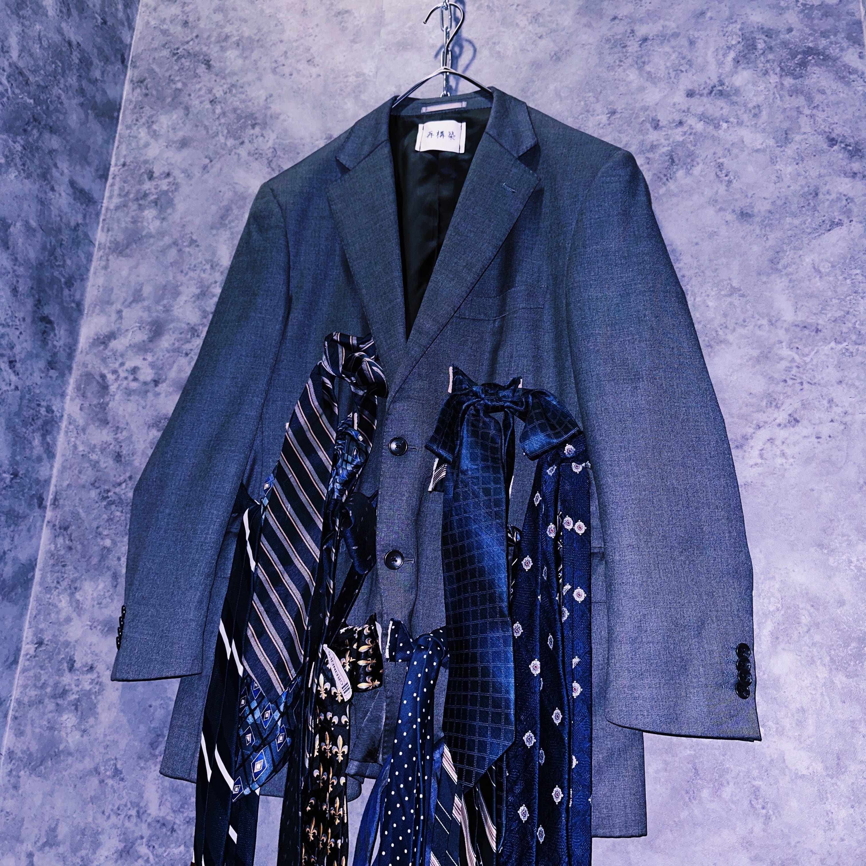 【doppio】"再構築" double breasted necktie remake custom tailored jacket | ayne