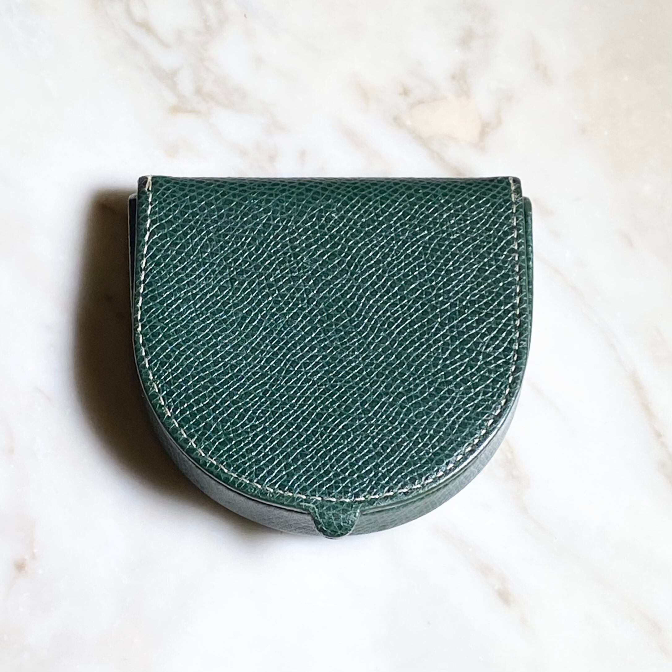 LOEWE green leather coin case | NOIR ONLINE