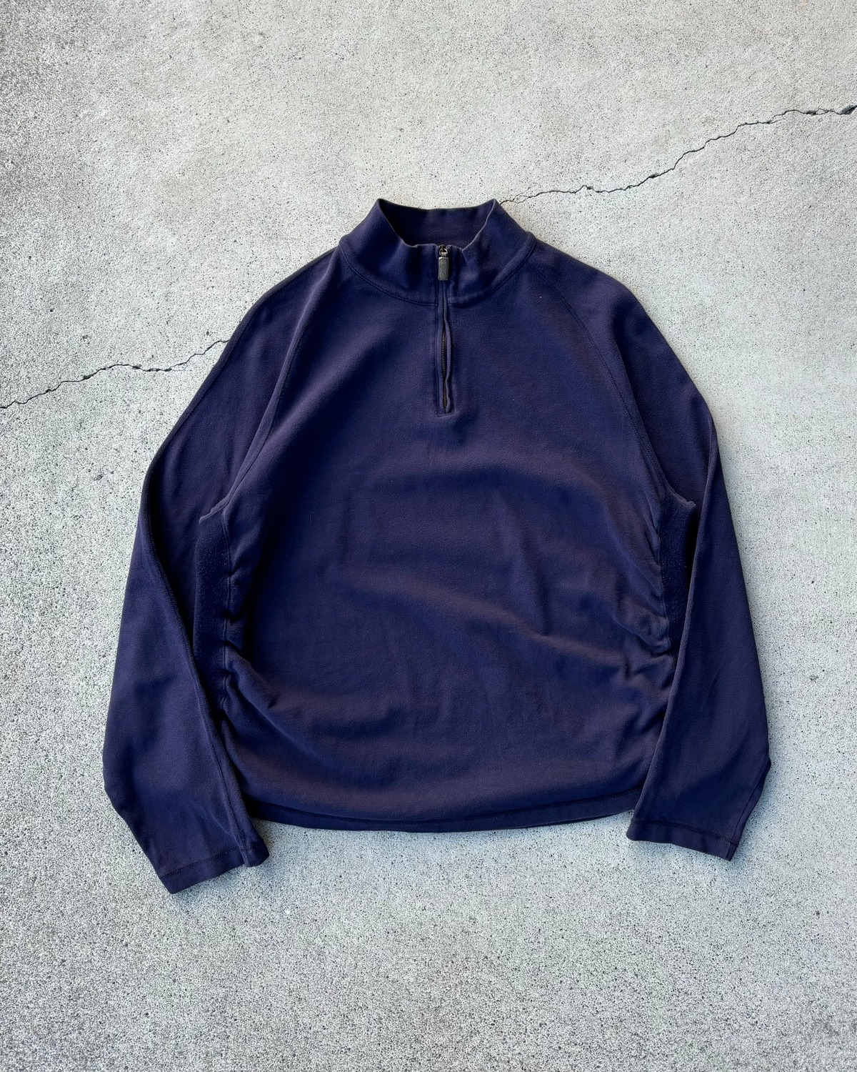 90s Polo Ralph Lauren wool switching half zip L/S T-shirt | Open VINTAGE