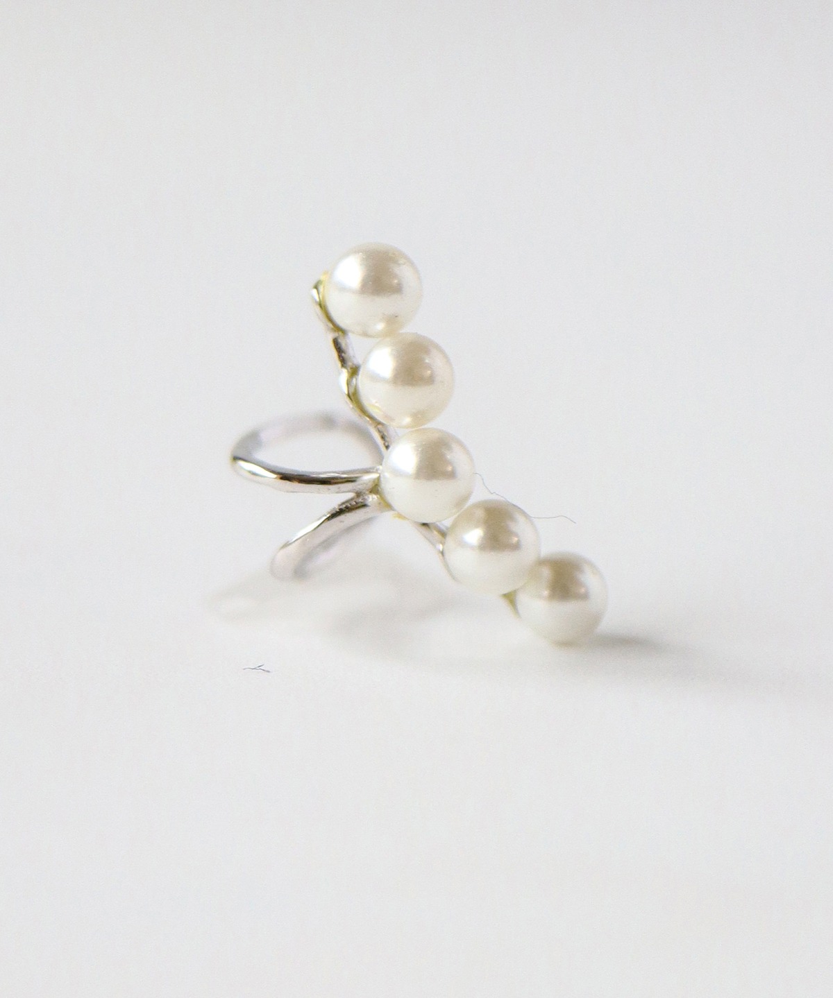 S925パールカーブイヤーカフ(片耳)/018121 | RAIFU