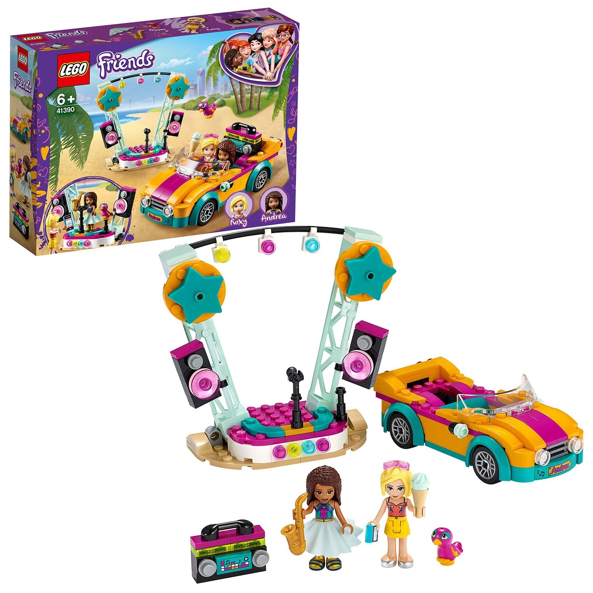 【数量限定】レゴ(LEGO) フレンズ アンドレアのオープンカーとライブステージ 41390 | BOSSO