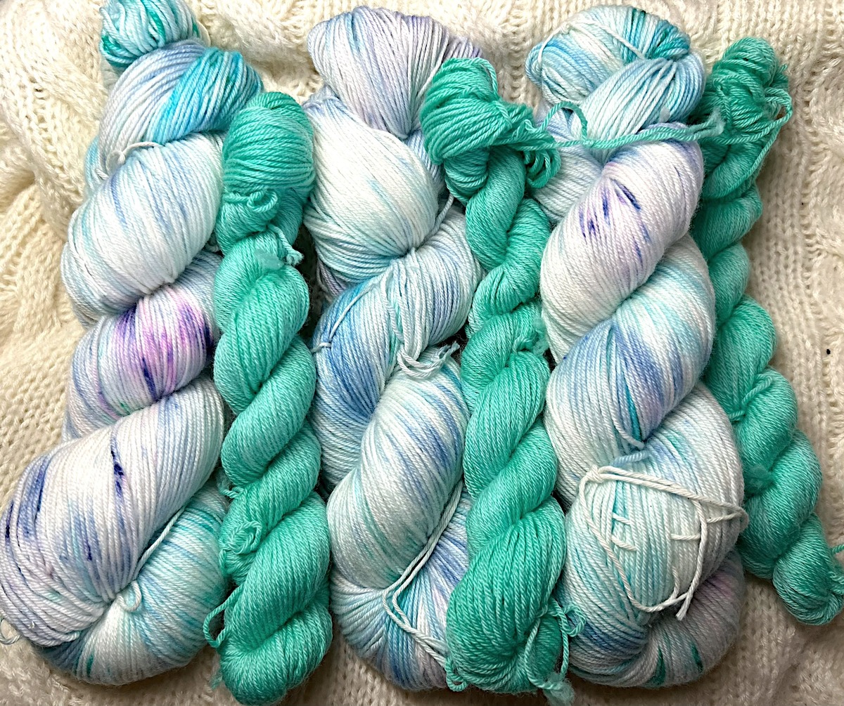 手染めメリノソックヤーン 波紋SP | Miyuka Handmade