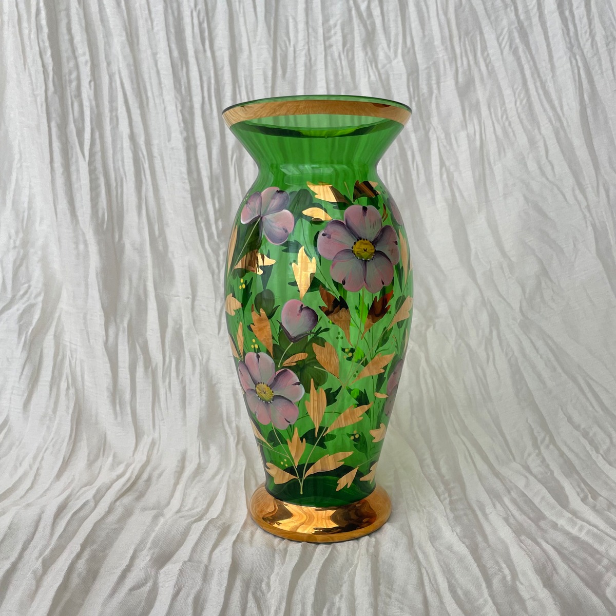 green bohemia vase | cc flower vase