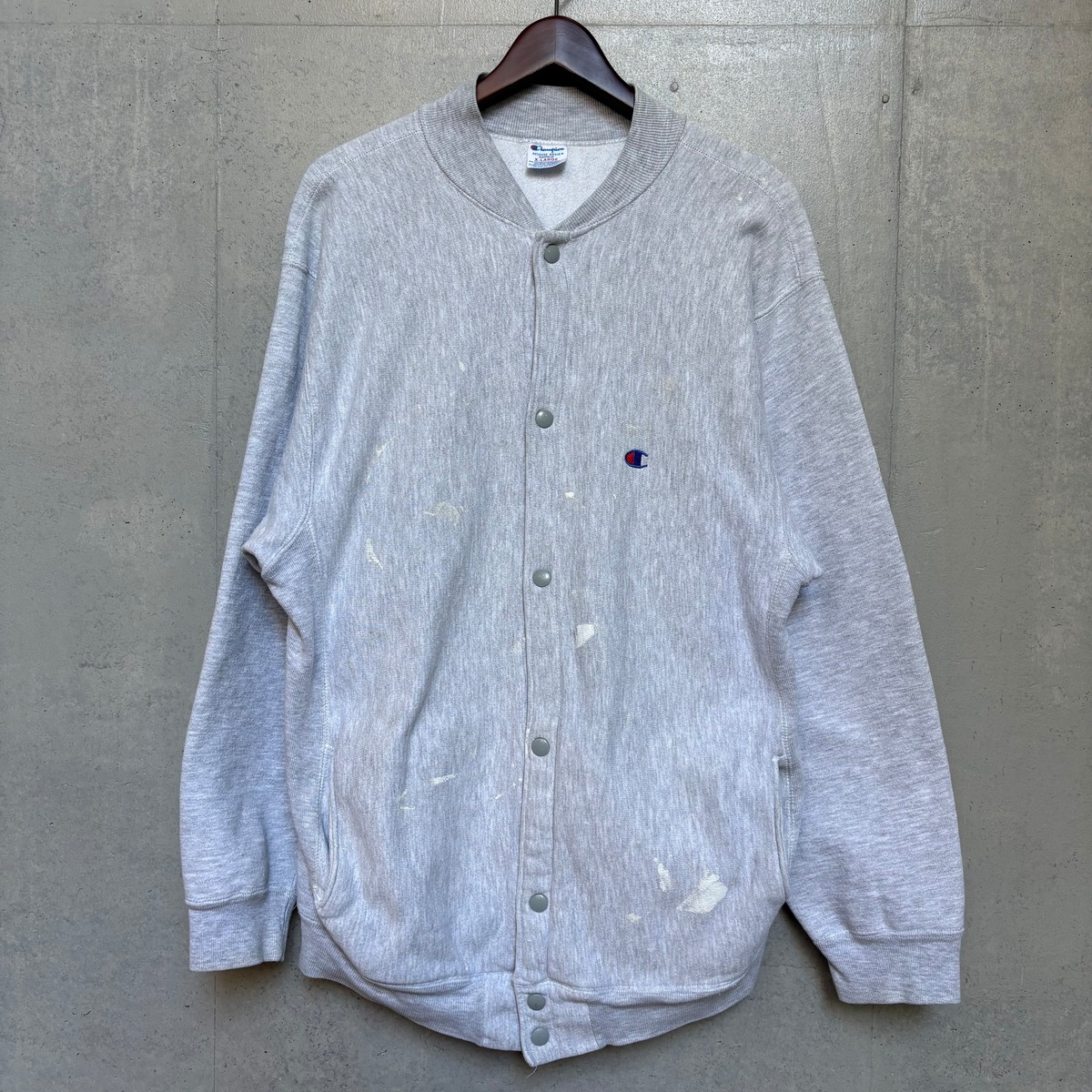 80's "Champion" Reverse Snap Cardigan | Pigsty Harajuku