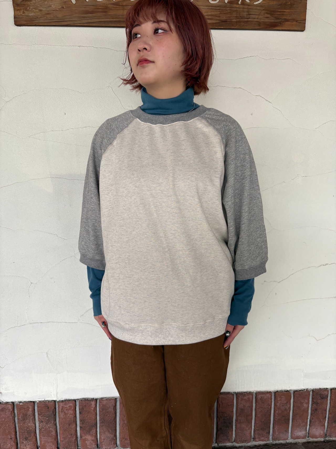 [chloro sister] “ボリュームスリーブラグランミニ裏毛プルオーバー” | HORUS WORKS