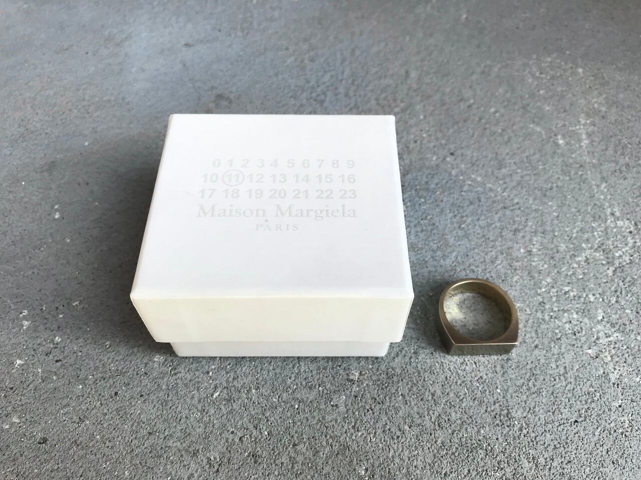 Maison Margiela numbering ring gold silver 925 MADE IN ITALY | AFTER DARK