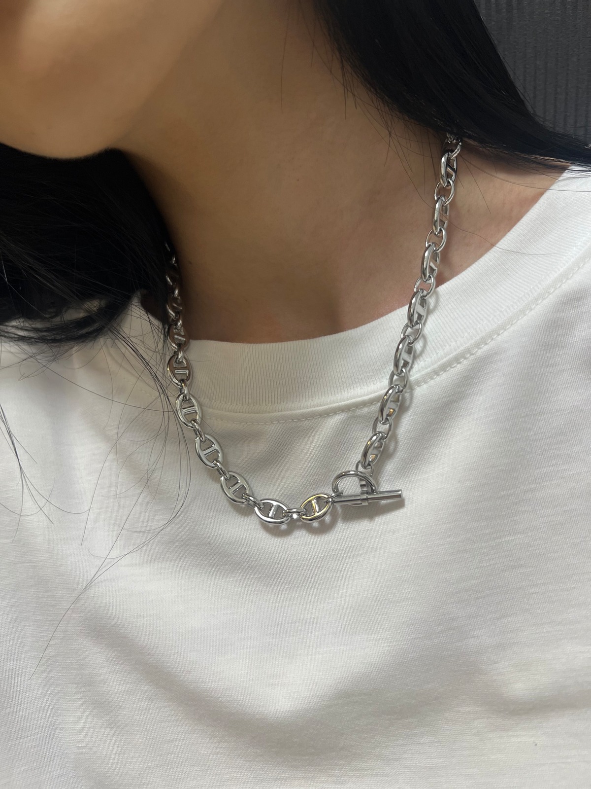 anchor mantle necklace | tresbyjewelry