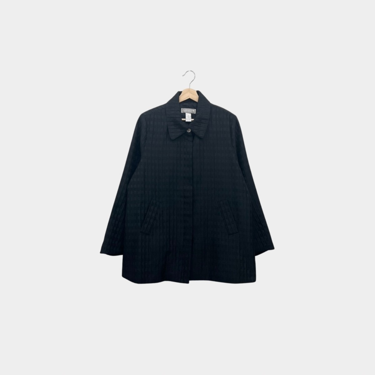 A-line metal button jacket | Hype