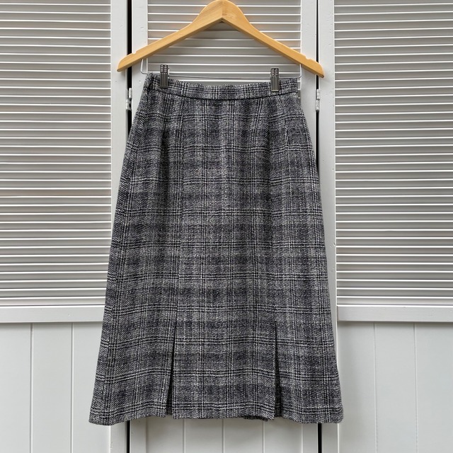 monotone tweed plaid setup〈レトロ古着 モノトーン ツイードチェック セットアップ〉 | RiLOU〈リル〉