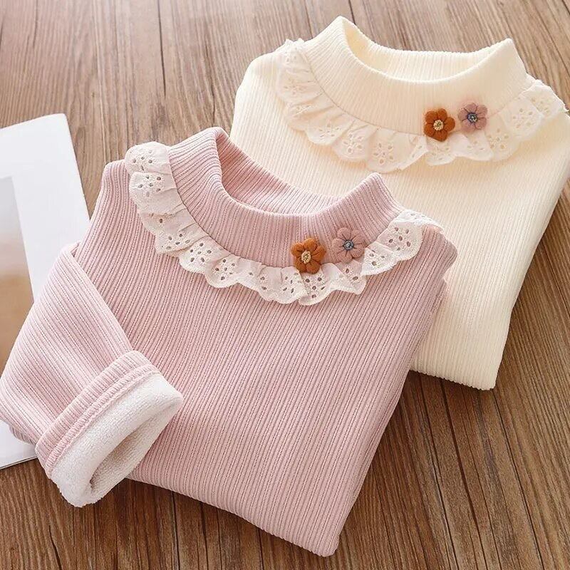 kids high neck tops キッズ ガーリーなハイネックトップス | cocofa