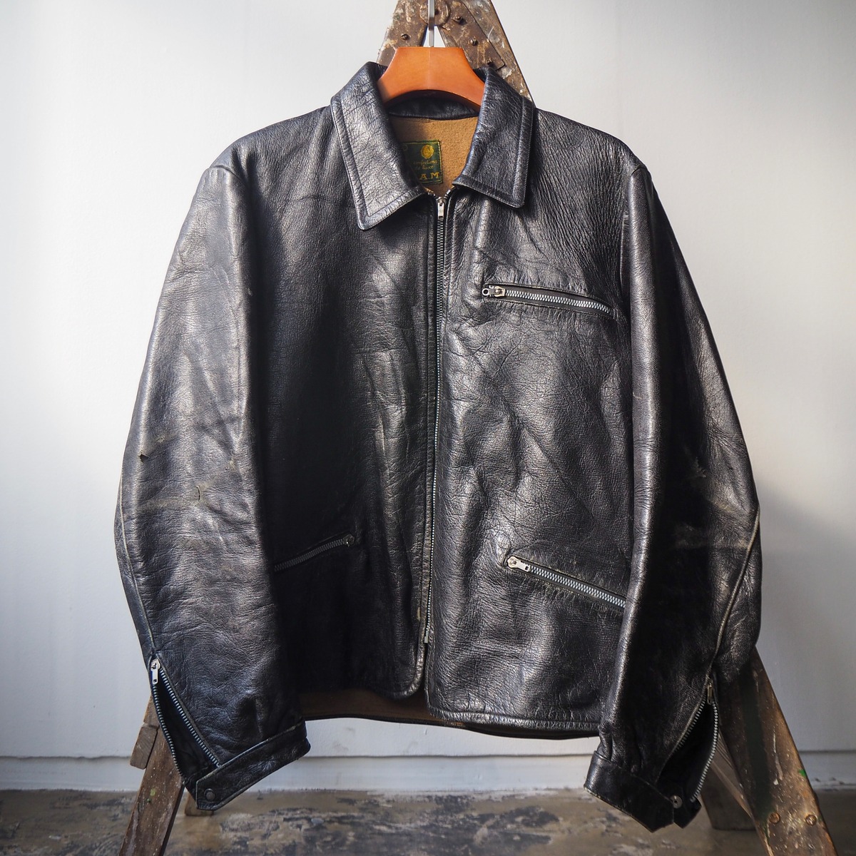 1950s Italian Chromed Goatskin Motorcycle Jacket | 'bout