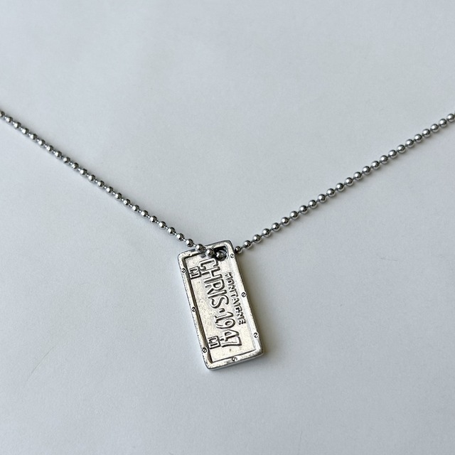 【N5161】Christian Dior tag plate necklace/クリスチャンディオール/ネックレス | vintage ...