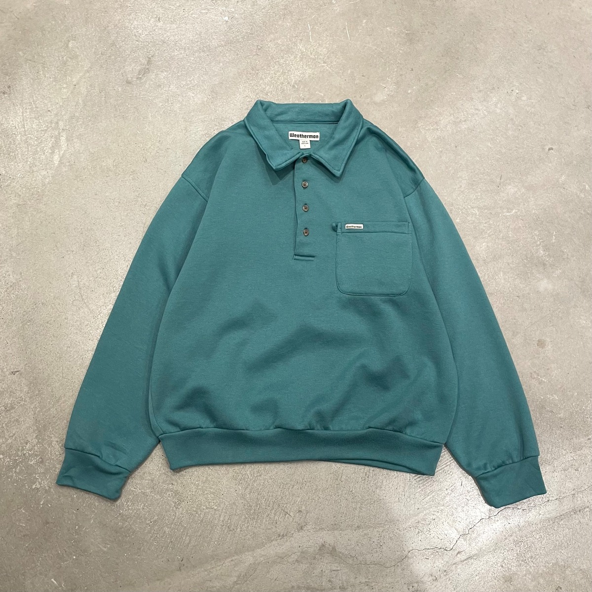 “Weatherman” Henley Neck Sweat Shirt | RENGA CLOTHING STORE