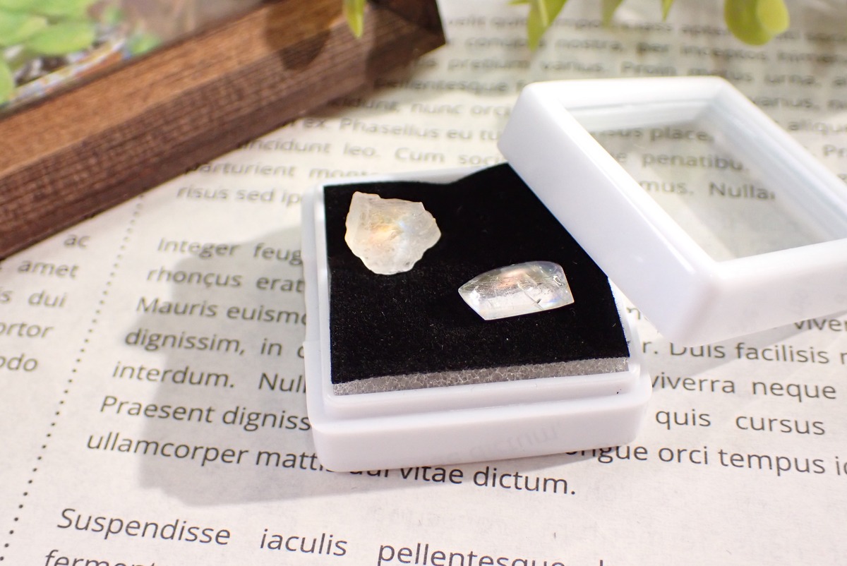 【原石セット】アンデシンラブラドライト 1.12ct/2.86ct [C2‐646] | differencee(ディファレンシー)