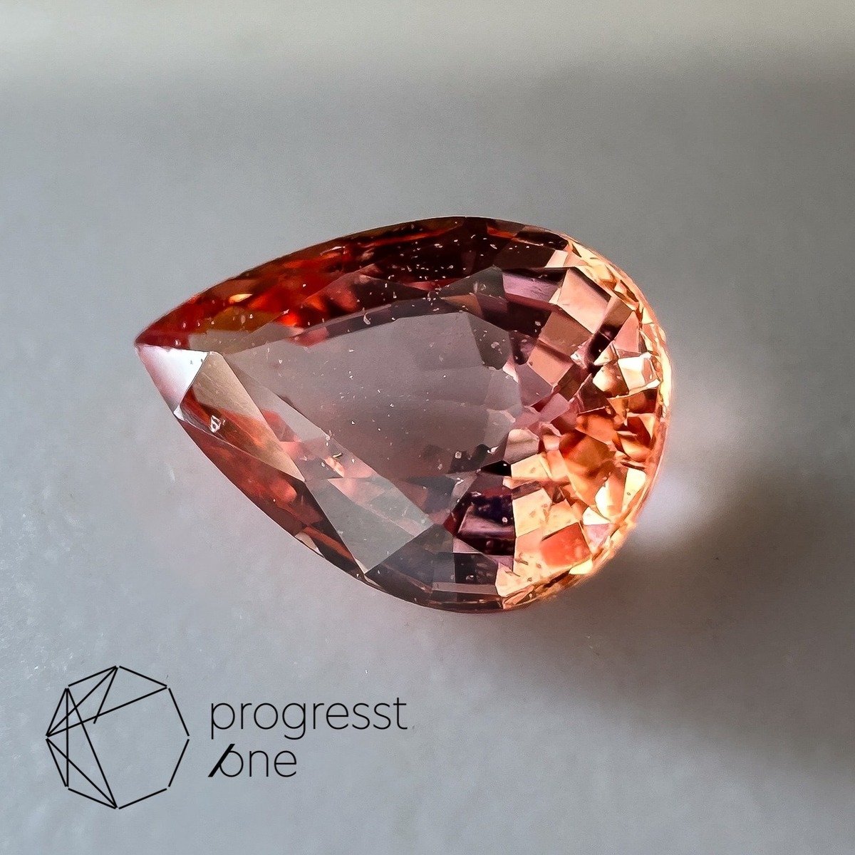 サファイア(ﾊﾟﾊﾟﾗﾁｱｶﾗｰ)0.48ct | progresstone