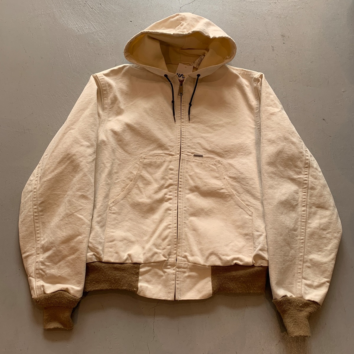 80s carhartt "white" active jacket parka【高円寺店】 | What’z up