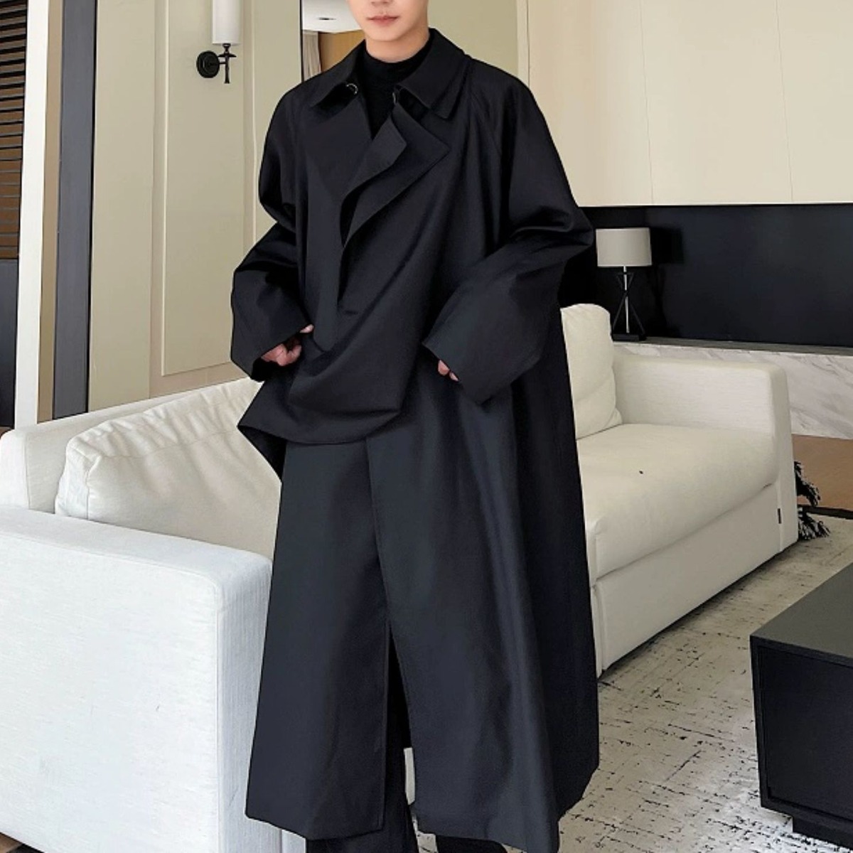 Long lapel trench coat | MOTTO