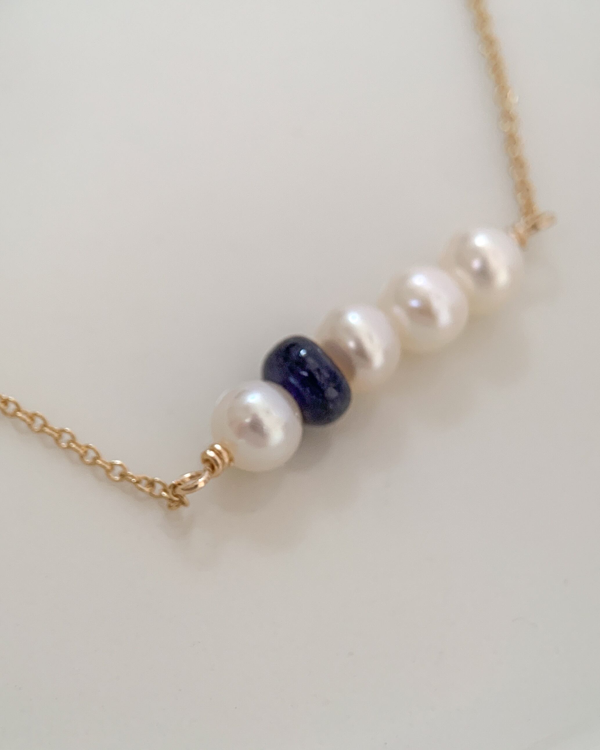 Step 3｜Birth Lights｜サファイア＆パールのネックレス（9月誕生石） | LUCENT (ルーセント)