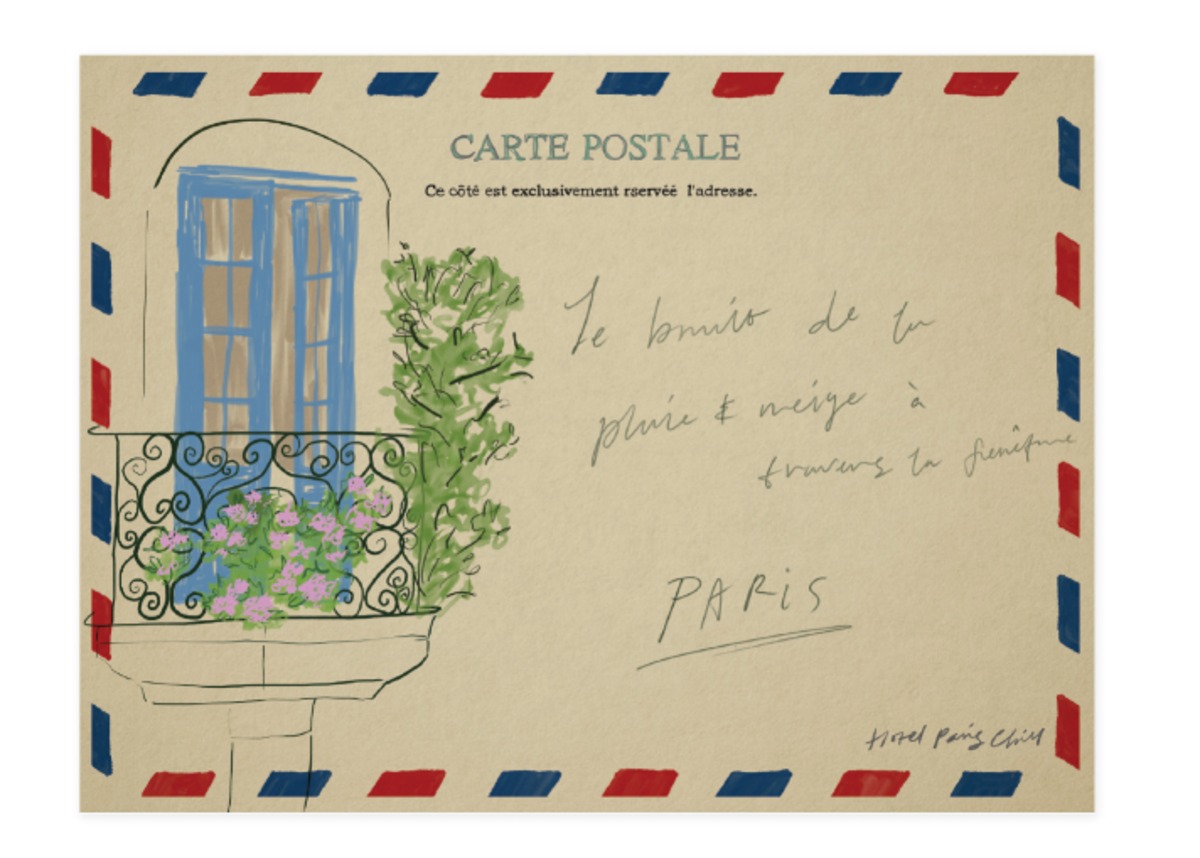 HÔTEL PARIS CHILL On the Terrace ポストカード | ONE ONE select