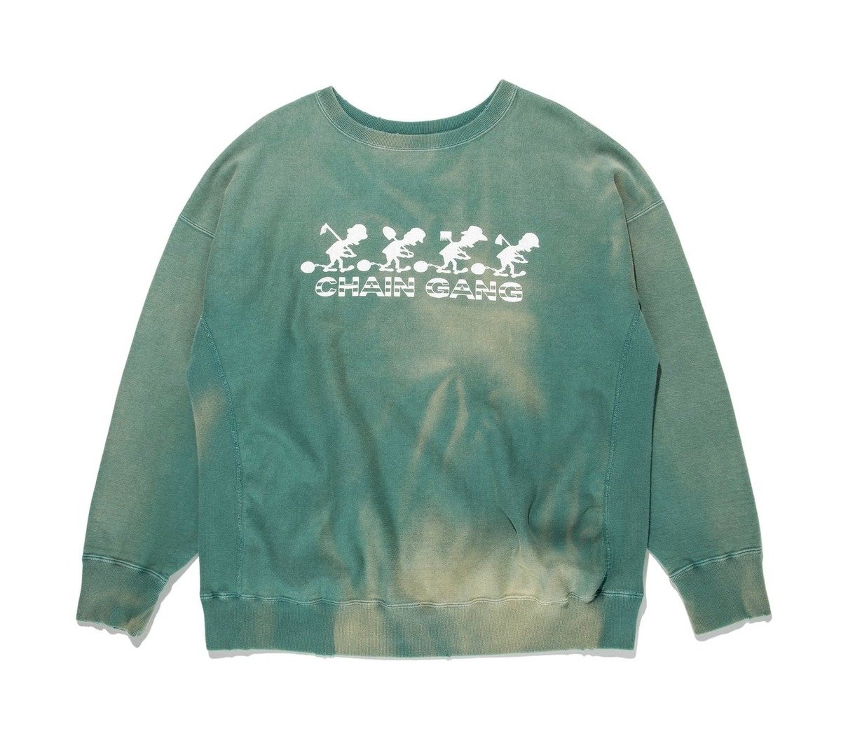 CHAIN GANG SWEATSHIRTS AGING GREEN AGING | BASE LINE