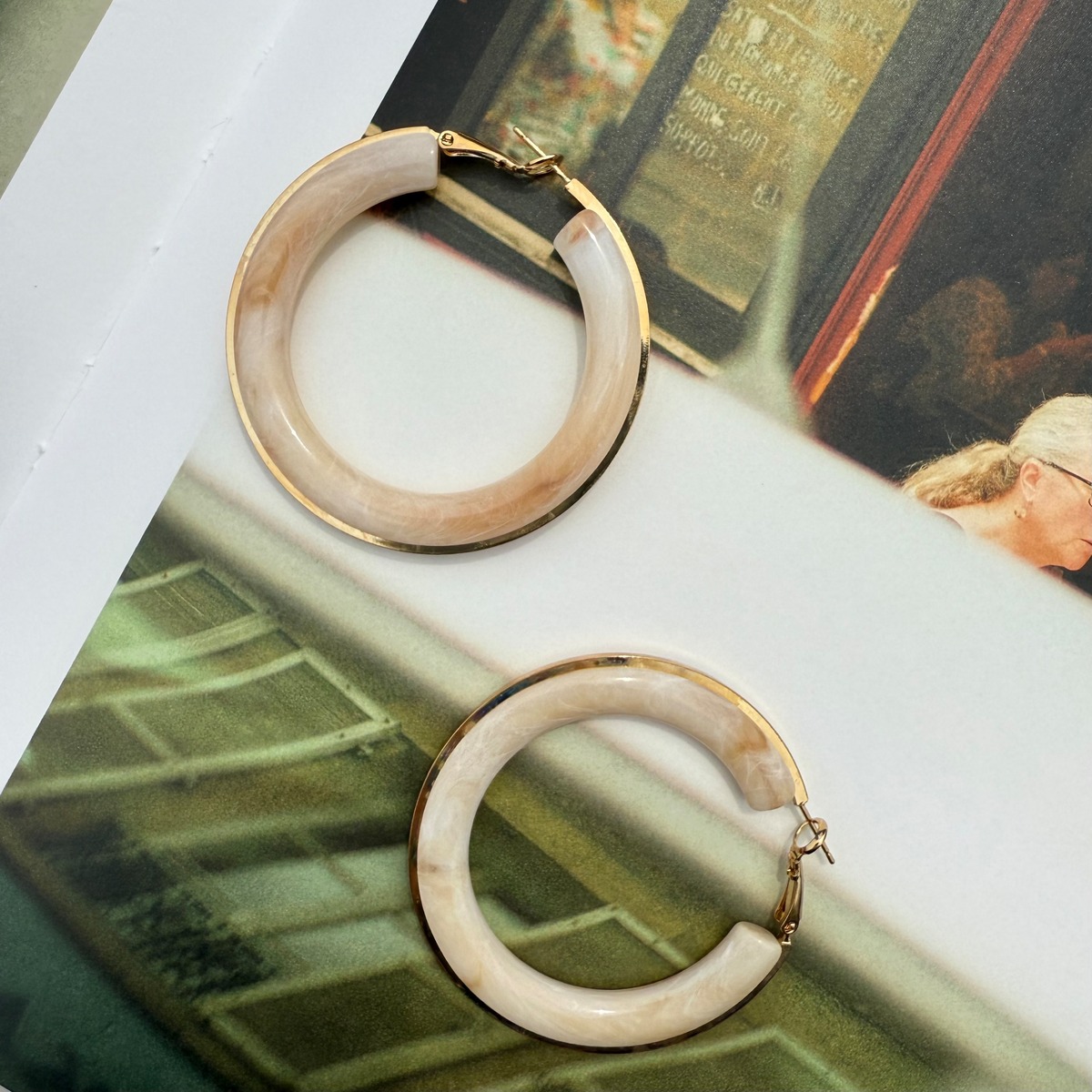 P0553 Latte hoop pierce | Bijou Online Store