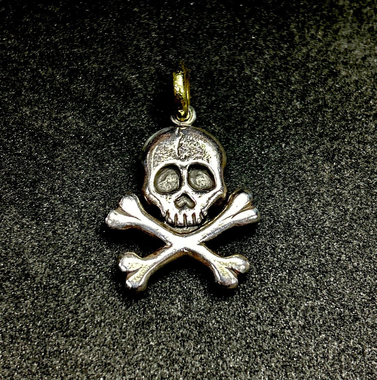 Crossbone skull pendant silver made in dirty Rock Culture Jewelry 受注生産 ...