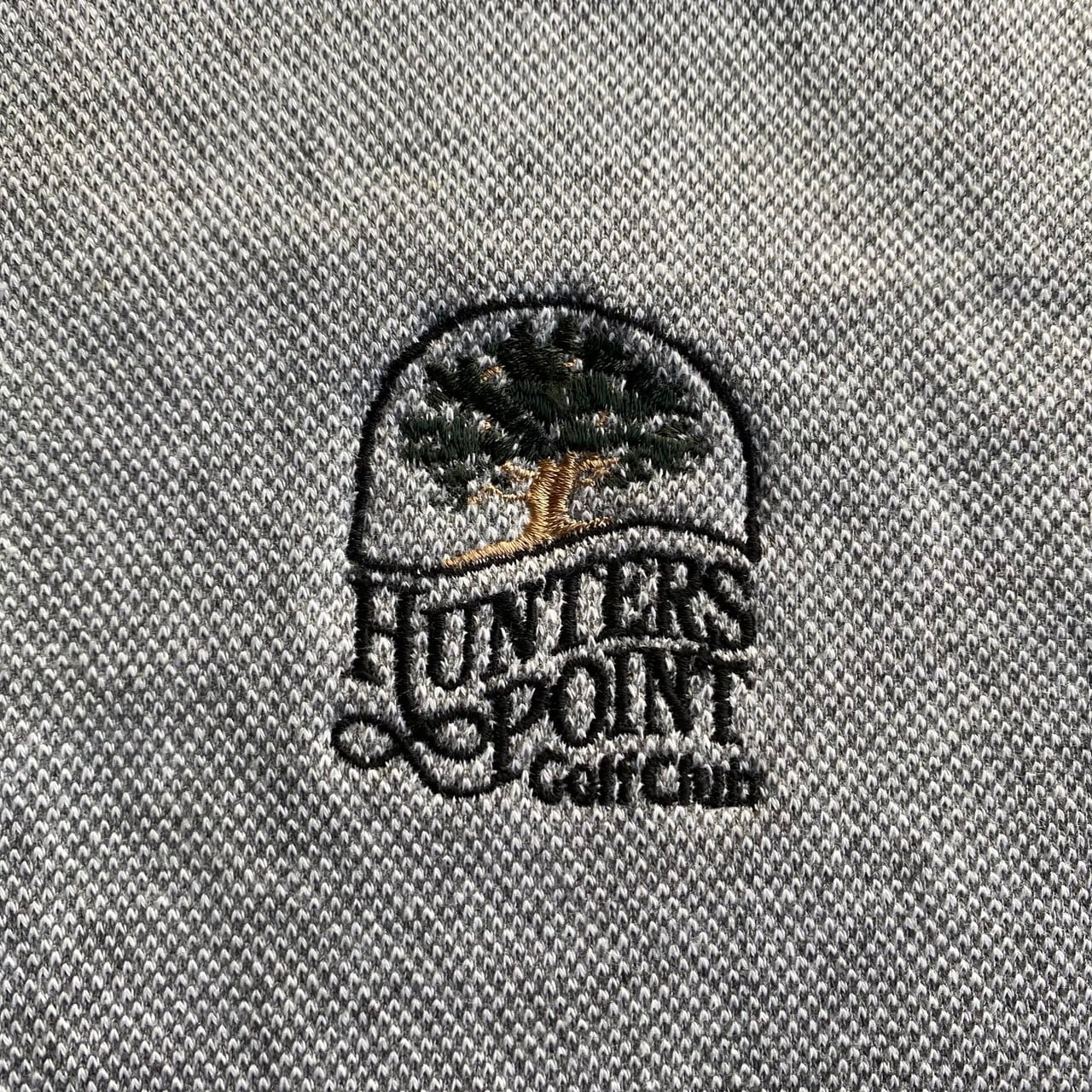 90年代 USA製 HUNTERS POINT GOLF CLUB ロゴ刺繍 スウェット メンズL 古着トレーナー リブライン 90s ...
