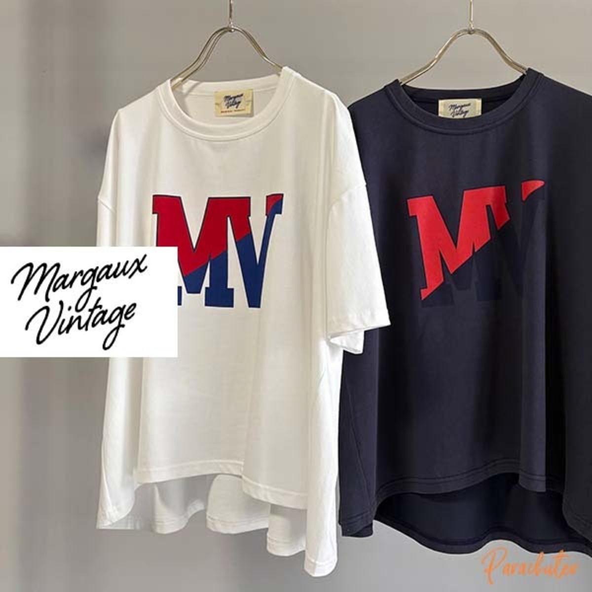 ご予約商品 【MARGAUX VINTAGE】マルゴーヴィンテージ MV red/blue logo-TEE MG CT - 26070 ...