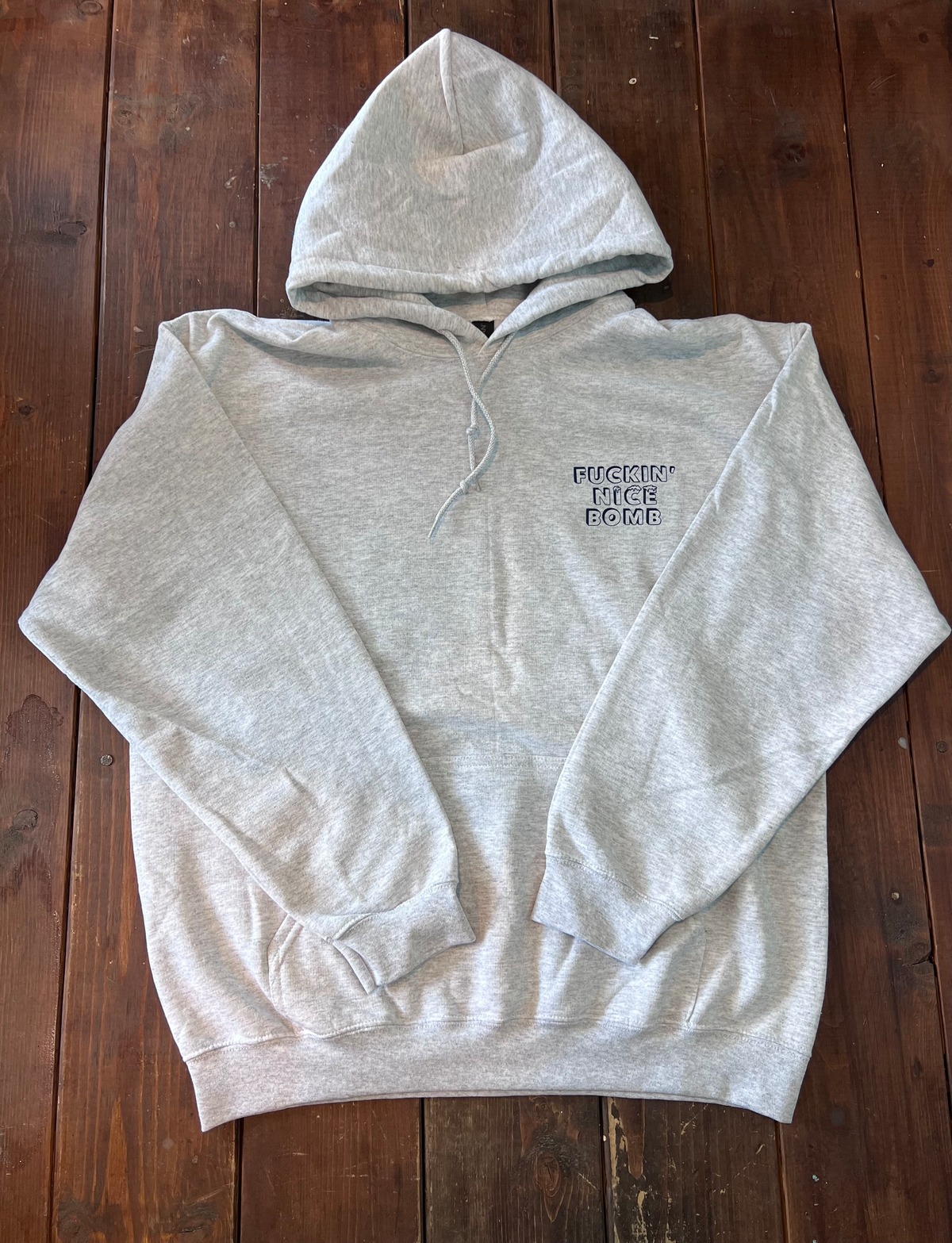 GRINDLODGE x ICETACHE"FUCKIN' NICE BOMB"限定コラボ HOODIE / ASH GREY XLサイズ ...