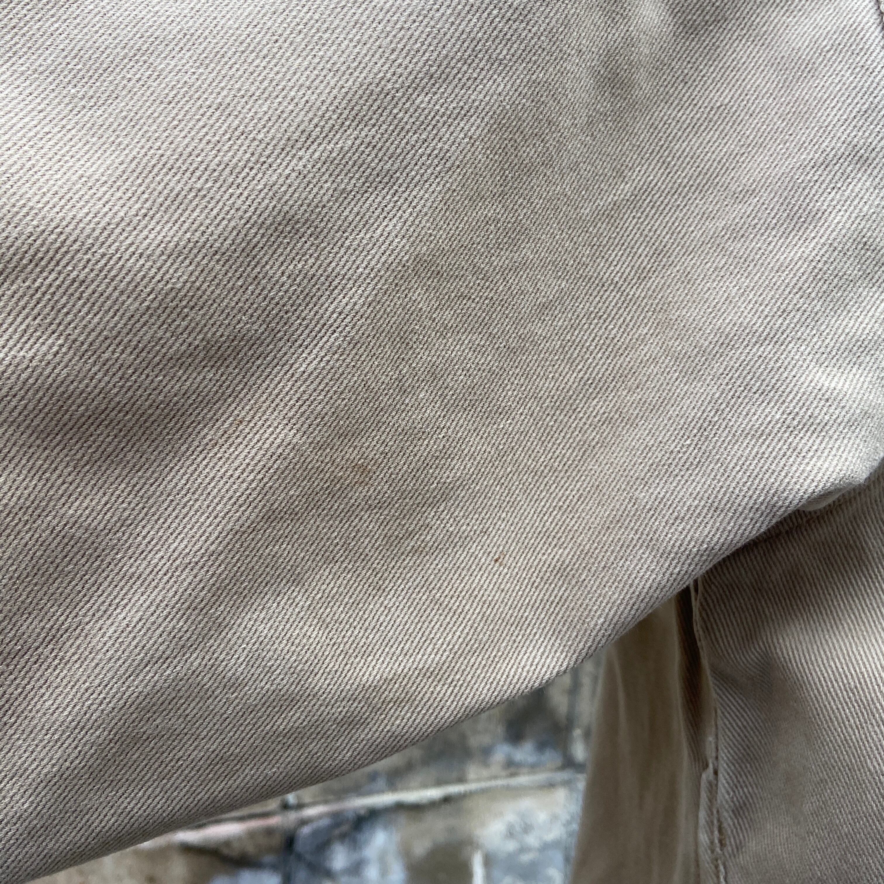 CAP NNW プルオーバー コットンツイル ユーロワークシャツ 長袖シャツ メンズM 古着 フィッシャーマン スモック ベージュ【長袖シャツ ...