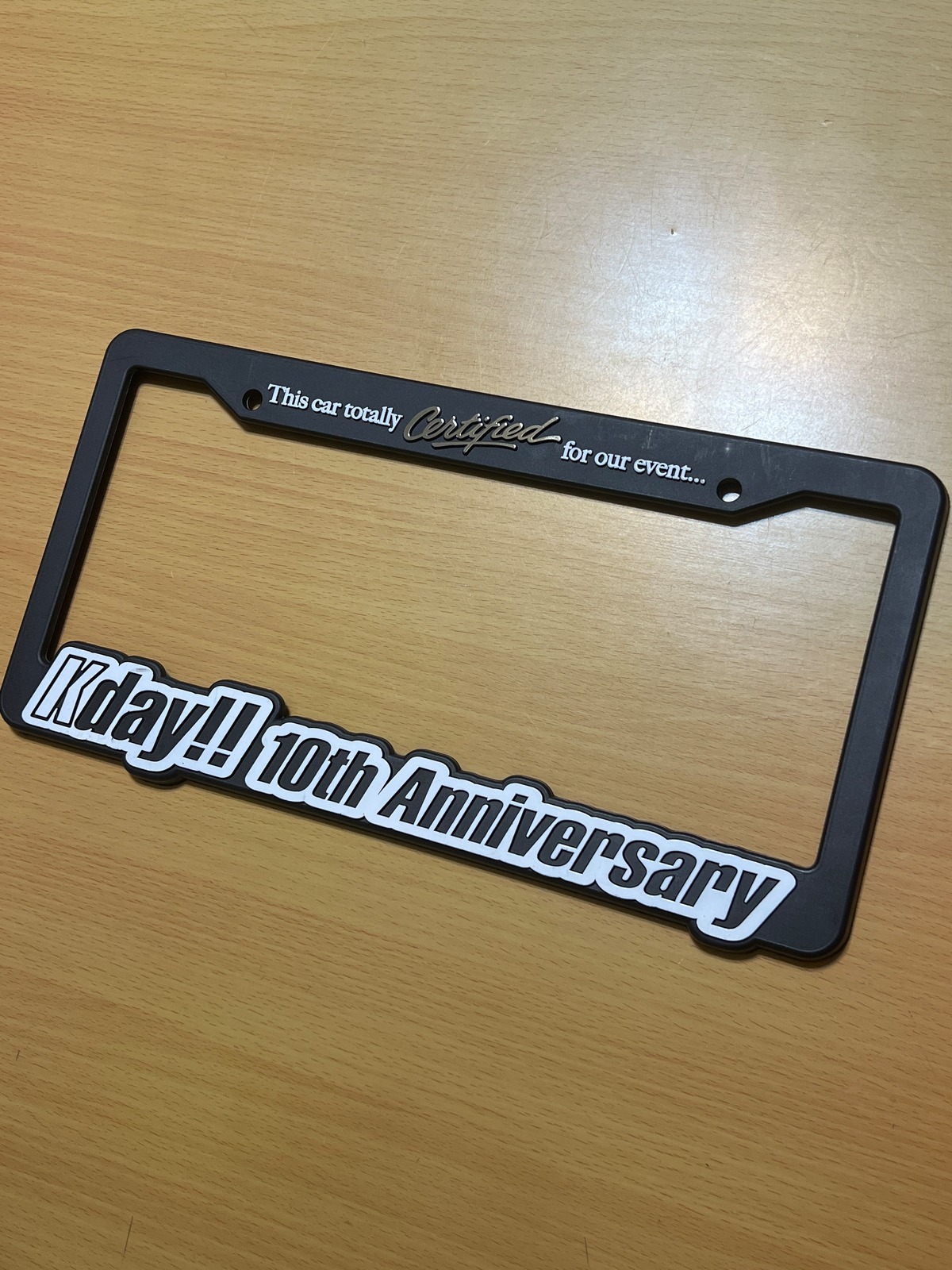 Kday!! 10th Anniversary ナンバーフレーム | Kday!! Sendai official store