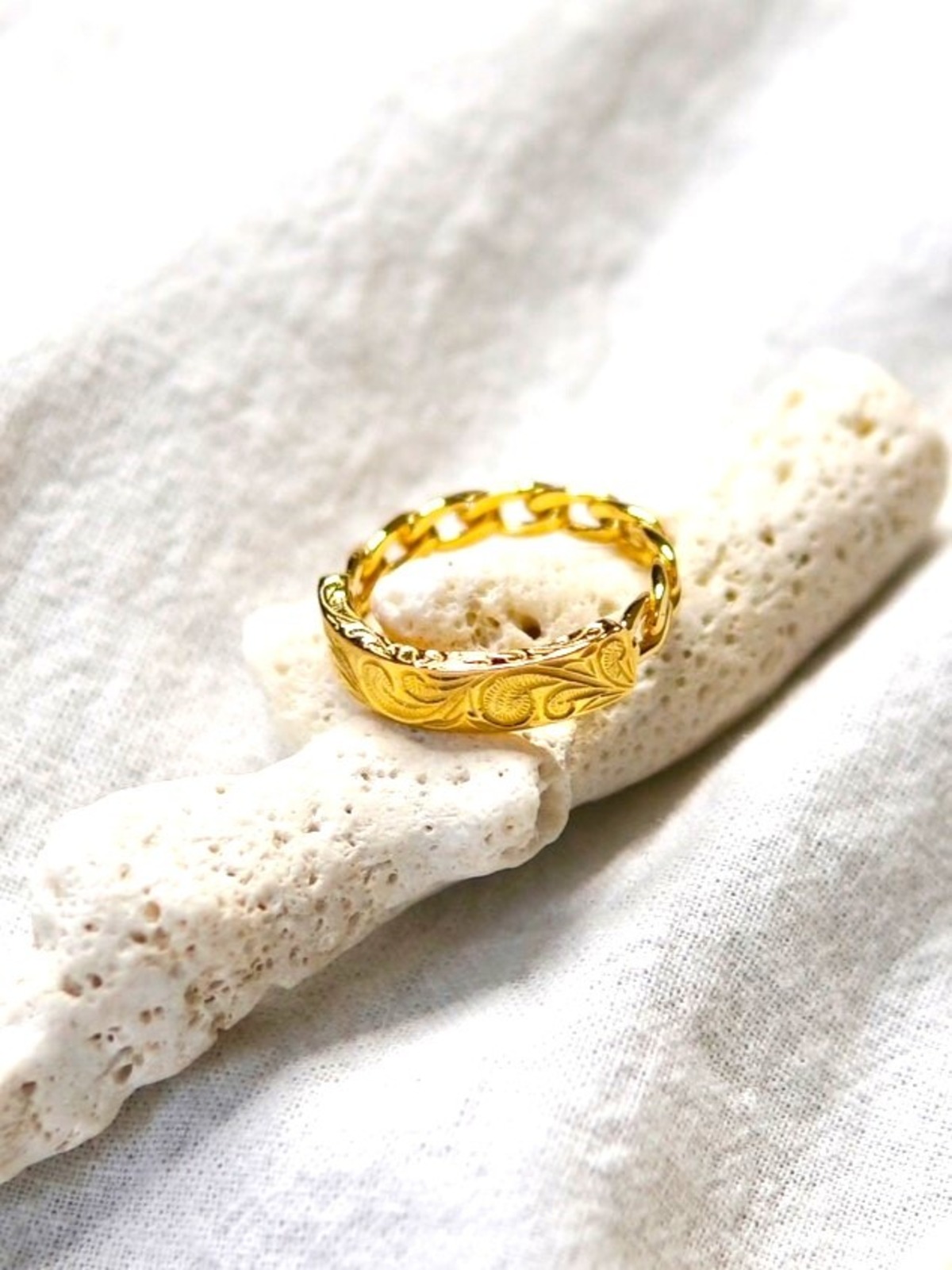 Hawaiian Chain Plate Ring | ALAINE