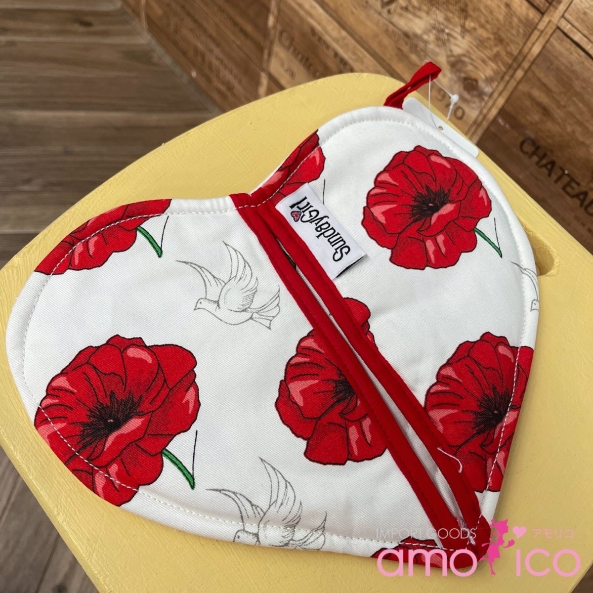 【完売】【The Sunday Girl】ポピー ミトン | おしゃれなエプロン通販のamorico（アモリコ）☆インポートエプロン専門店