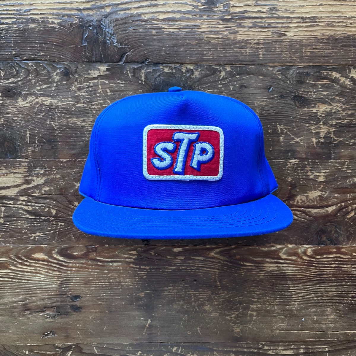 1980’s Deadstock "STP" Automotive Trucker Hat/ Blue/ made in USA | Rei-mart