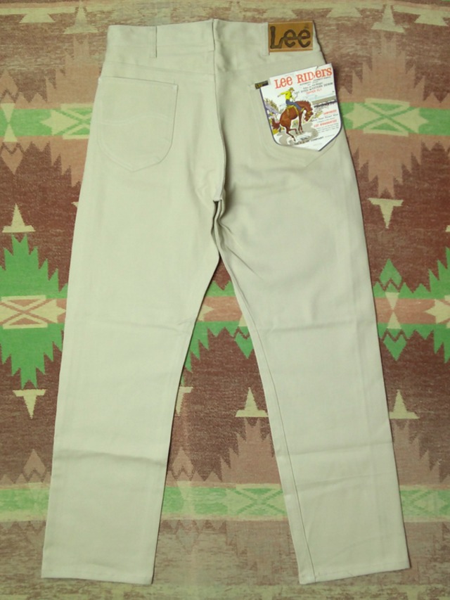 60s Lee RIDERS Beige Cotton Twill Pants （実寸W31.5L30.5） DEAD-STOCK ...