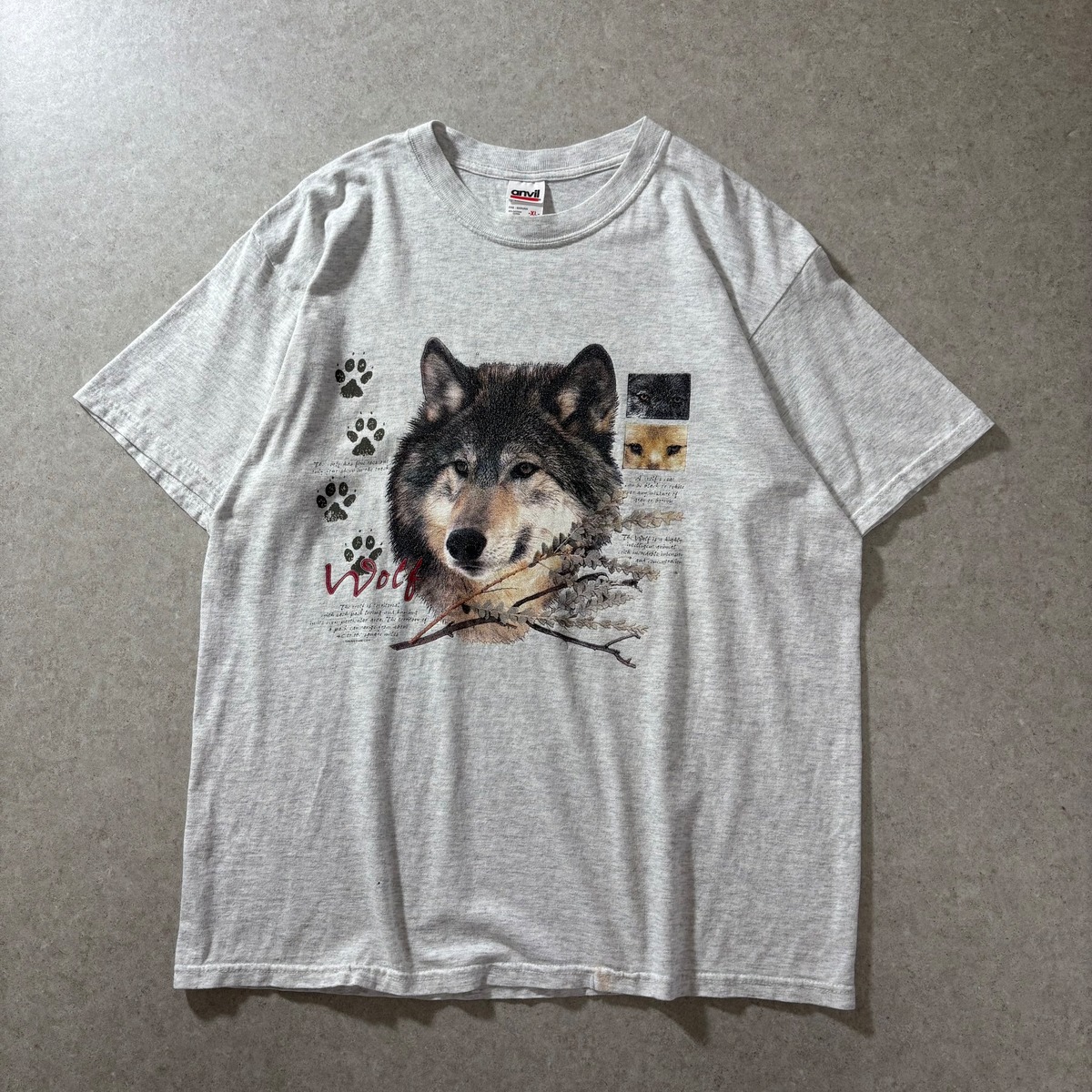 wolf print tee | 古着屋2000