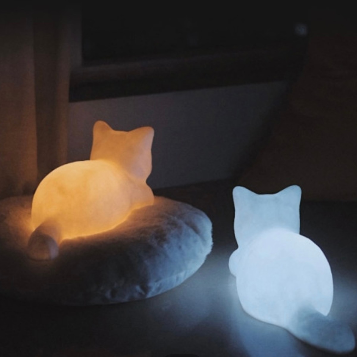 LED cat mood lamp / キャット ムードランプ ルームライト ねこ型 猫 照明 韓国インテリア雑貨 | tokki maeul ...