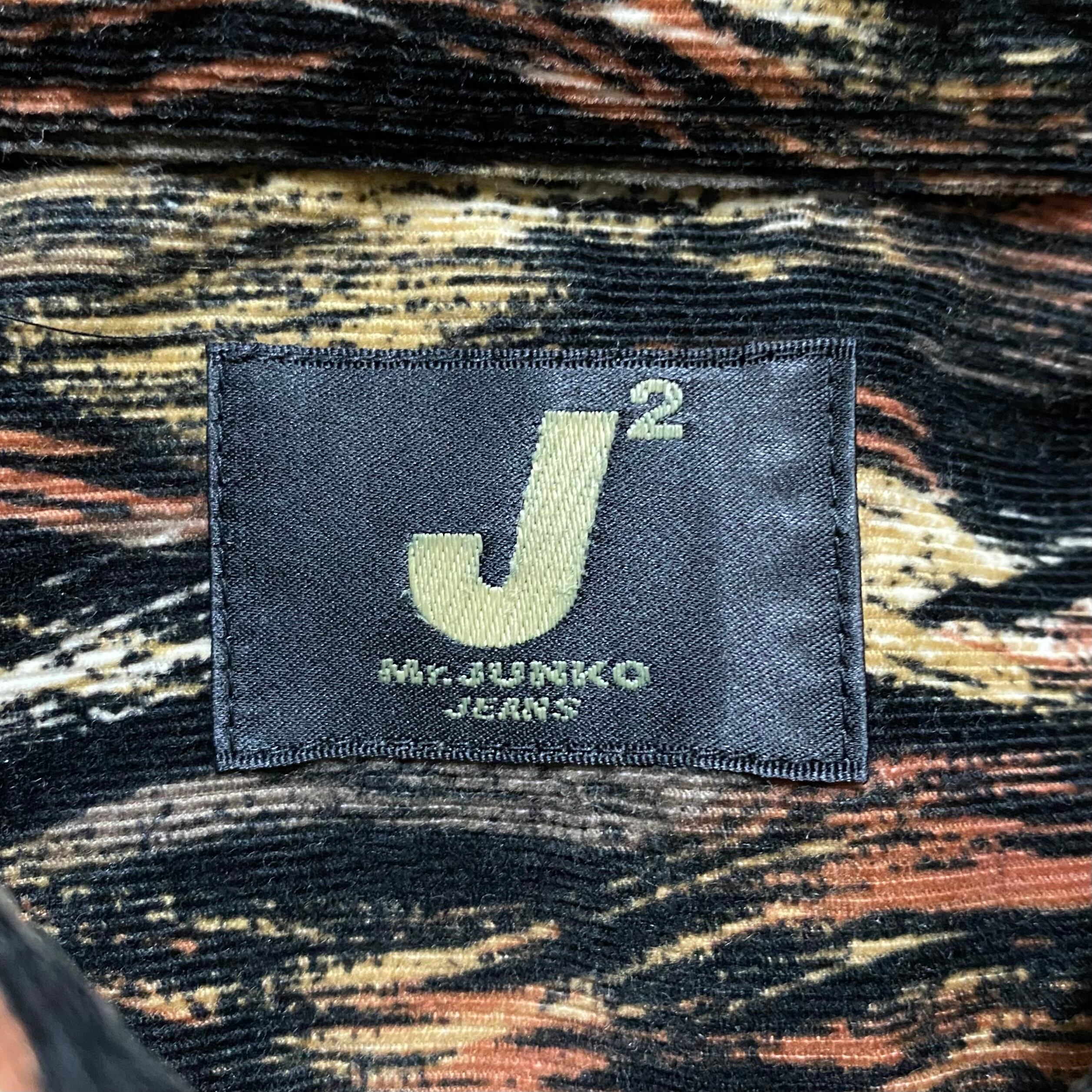 vintage MR.JUNKO animal? print corduroy shirt | NOIR ONLINE