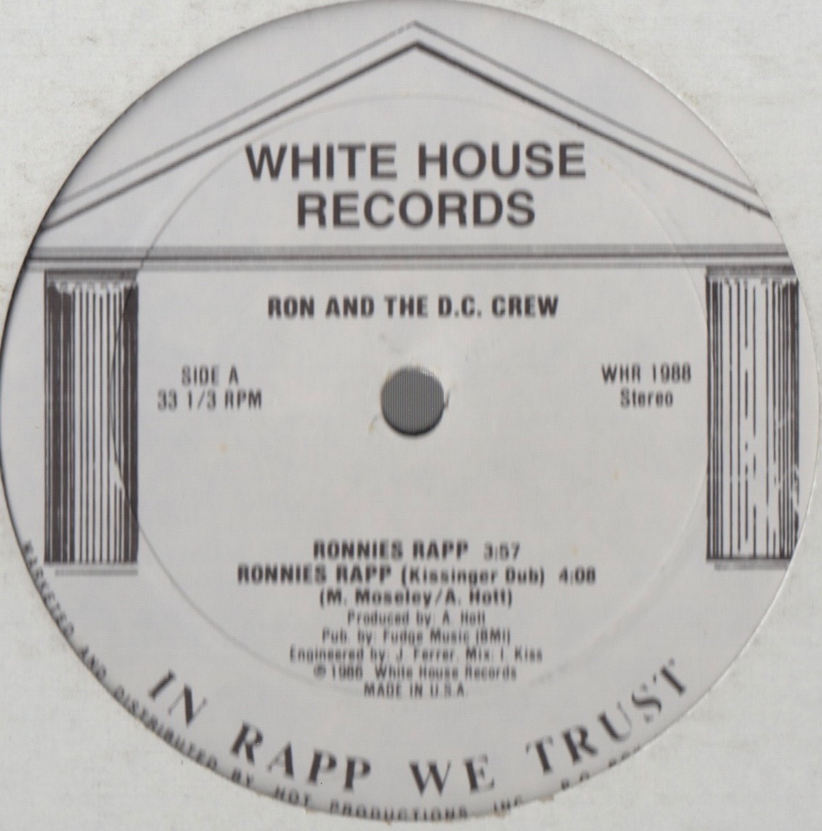 【12inch】Ron And The D.C. Crew / Ronnies Rapp | COMPACT DISCO ASIA