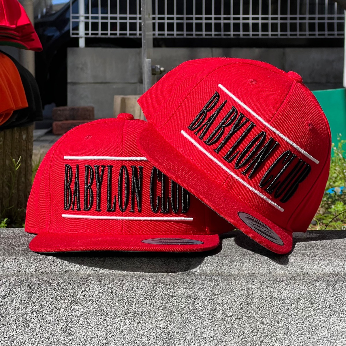 BABYLON CLUB LOGO SNAPBACK CAP -RED- | babylonclub