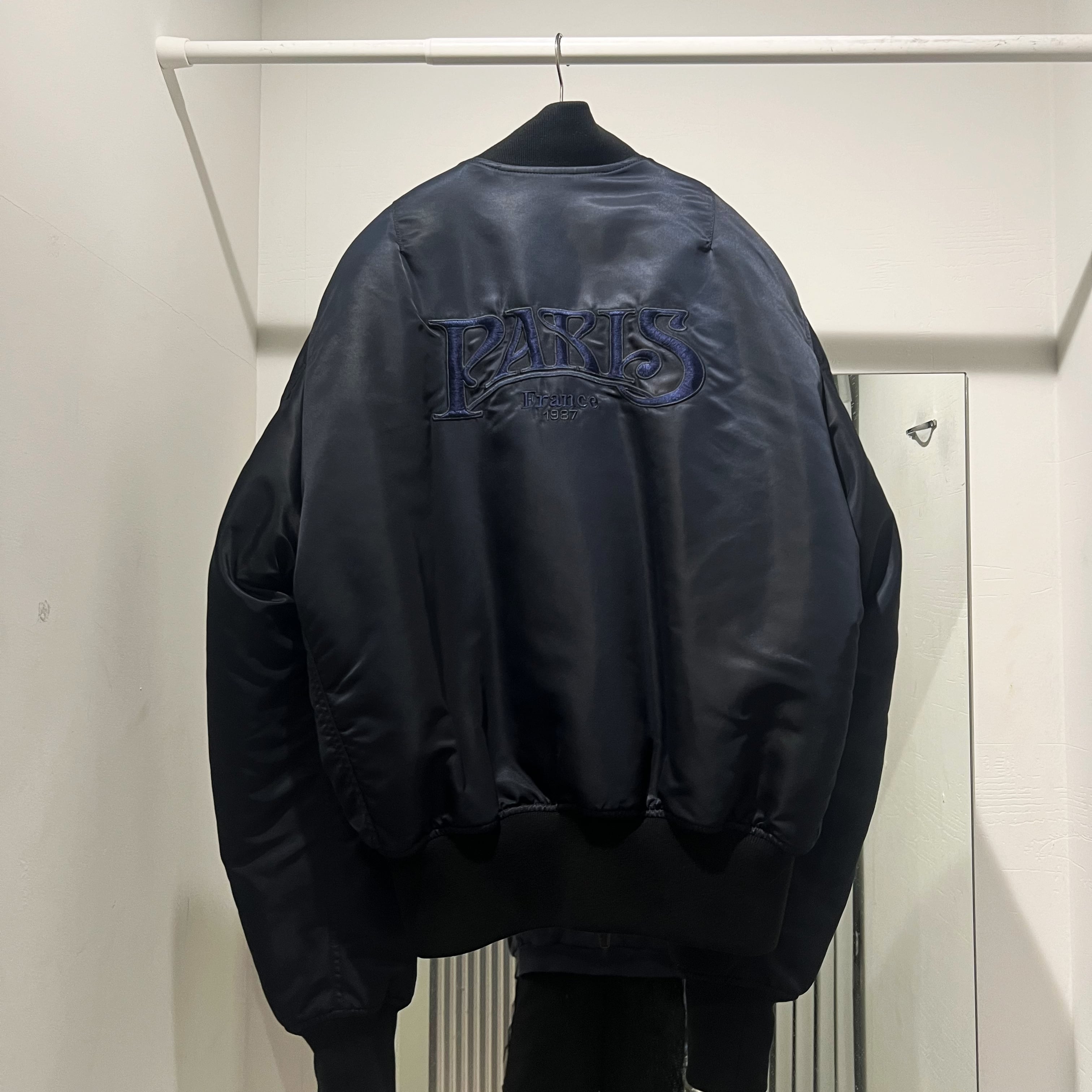 BALENCIAGA バレンシアガ 17AW Paris Bomber Jacket MA-1 BALENCIAGA バレンシアガ 17AW Paris Bomber Jacket MA-1