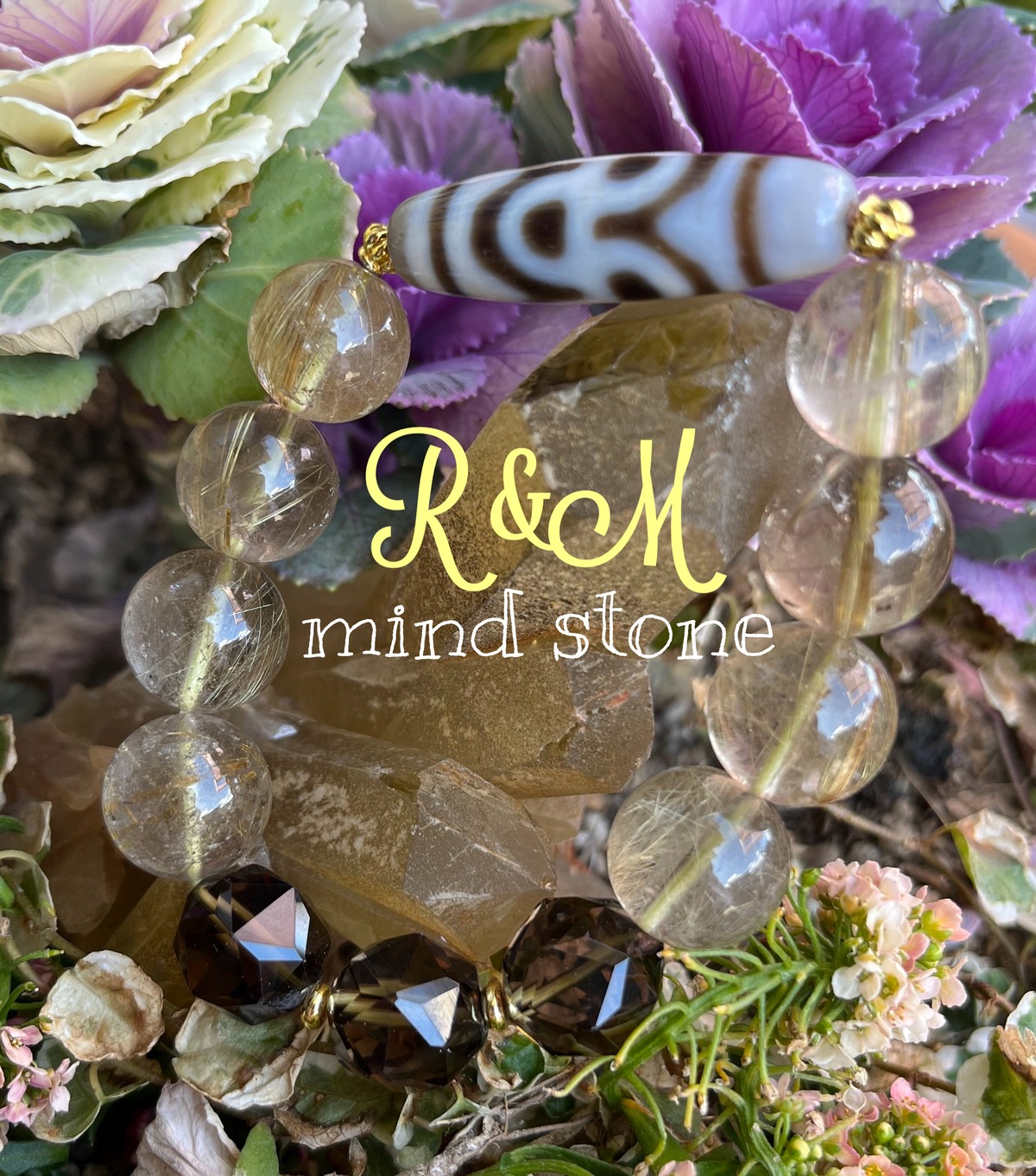 六弁蓮花天珠・カーフドルチル・スモーキークォーツカット | R&M mindstone