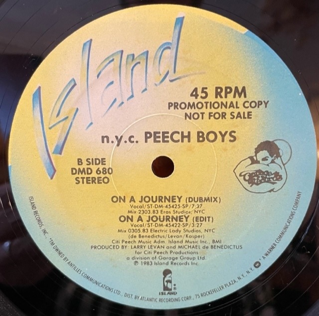 N.Y.C. PEECH BOYS " ON A JOURNEY" US PROMO 12" | EAD RECORD