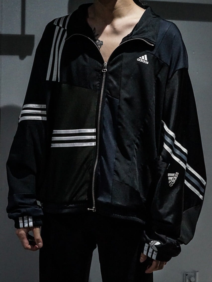 【add (C) vintage】“Original Remake” Random Switching Pattern Loose Track Jacket | Caka(カカ）下北沢古着屋 ...