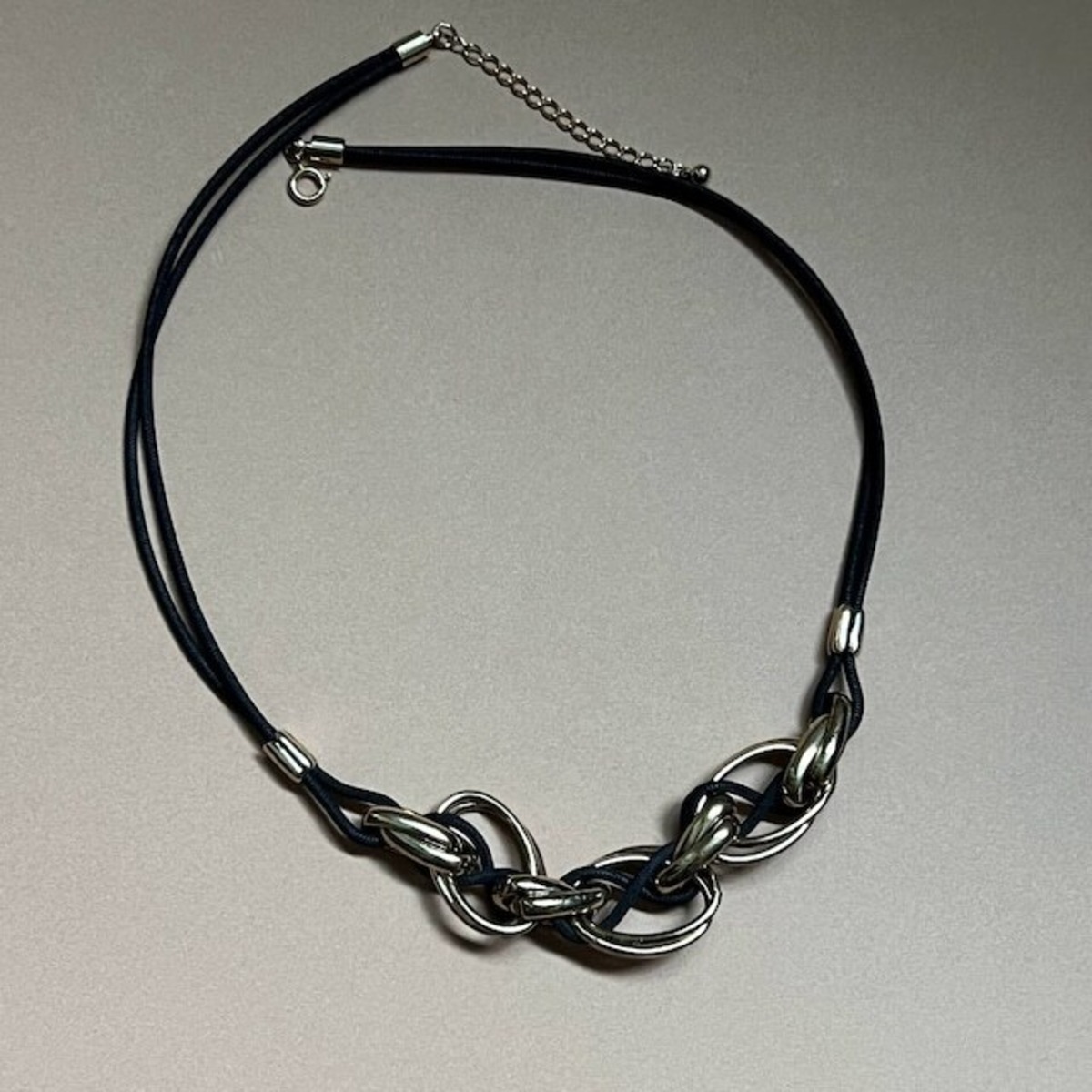 ブラック コード ゴールド ネックレス 《N-0077》 | ModernLoop ユーズドアクセサリー専門店