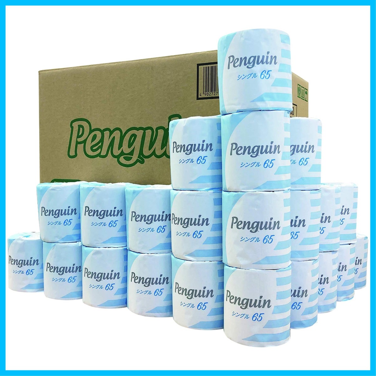 【ケース販売】丸富製紙 ペンギン トイレットロール 個包装 65m 1Rシングル 60 個入り | グランメゾンショップ